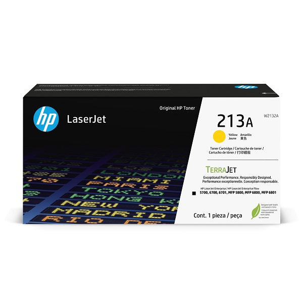 HP 213A (W2132A) Yellow Original LaserJet Toner Crtg (3000 Yield) — A M ...